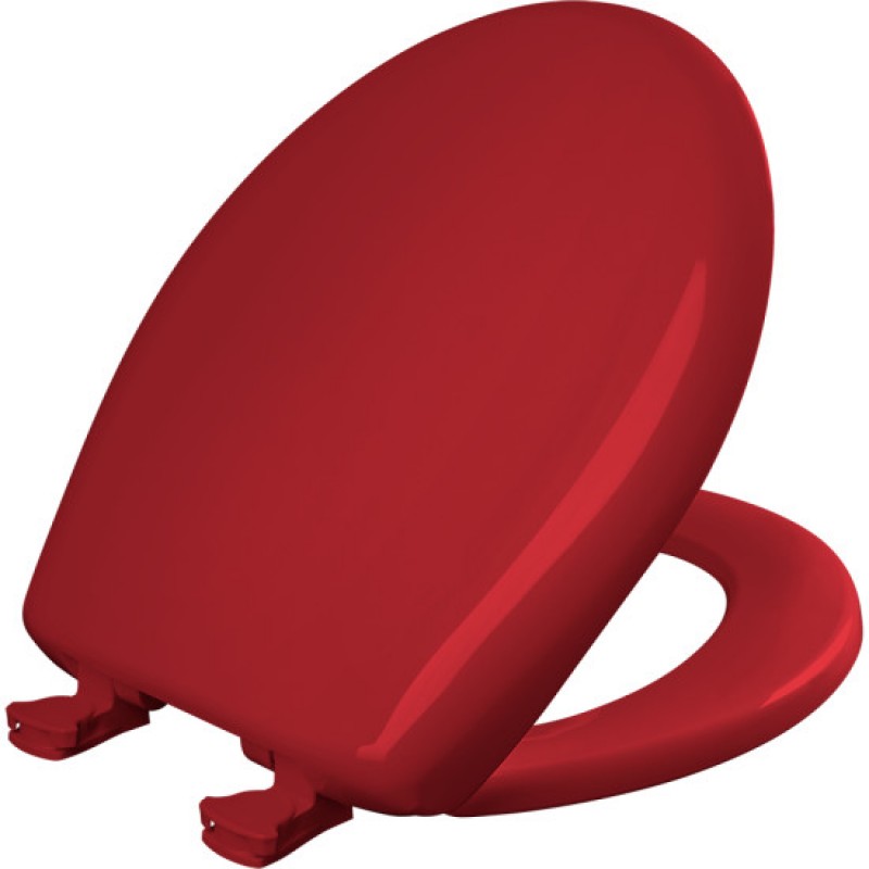 Red padded toilet seat store